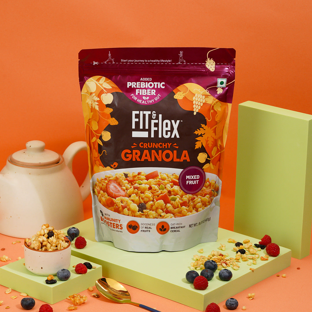 Mixed Fruit Crunchy Granola – Fit & Flex