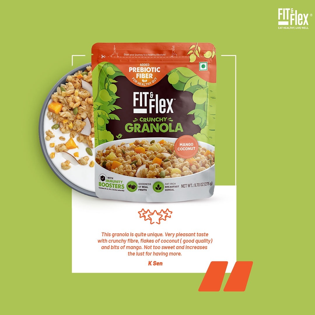 Mango Coconut Crunchy Granola – Fit & Flex