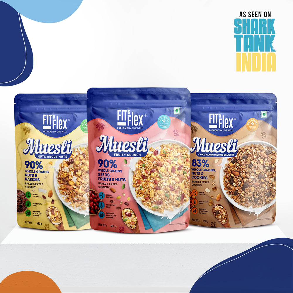 3-in-1 Combo Pack | Fruity-Nutty Healthy Muesli – Fit & Flex