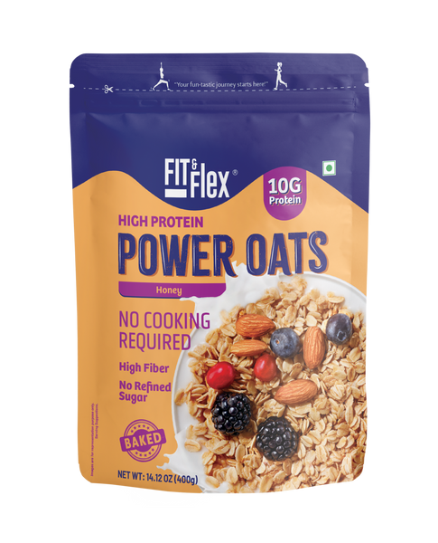 Power Oats | Honey Flavor | No Cooking Required - Ready To Eat | Zero ...
